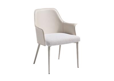 China Firm Microfiber Leather Armchair Chair With Fabric Cushion For Private Dining for sale