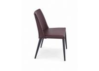 China PVC Leather Dining Chair Rose Gold Stainless Steel Frame Hotel Restaurant Seating for sale