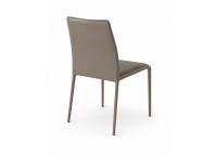 China Modern Fully Upholstered PU Leather Dining Chair For Restaurant And Hospitality for sale
