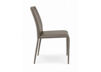 China Modern Fully Upholstered PU Leather Dining Chair For Restaurant And Hospitality for sale