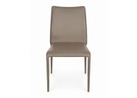 China Modern Fully Upholstered PU Leather Dining Chair For Restaurant And Hospitality for sale