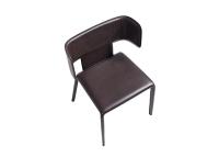 China Modern Wrapped Firm Microfiber Leather Dining Chair For Restaurant Hospitality for sale
