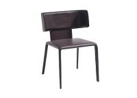 China Modern Wrapped Firm Microfiber Leather Dining Chair For Restaurant Hospitality for sale