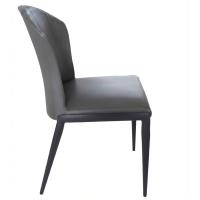 China Modern Upholstered Dining Chair With Fan Backrest For Luxury Hospitality Spaces for sale