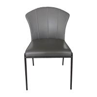 China Modern Upholstered Dining Chair With Fan Backrest For Luxury Hospitality Spaces for sale