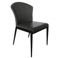 China Modern Upholstered Dining Chair With Fan Backrest For Luxury Hospitality Spaces for sale