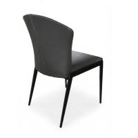 China Modern Upholstered Dining Chair With Fan Backrest For Luxury Hospitality Spaces for sale
