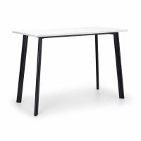 China Rectangular Bar Table With Wood Top Metal Legs For Cafe Hotel Lounge Office for sale