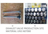 China UNS N07080 Exhaust Valve Alloys For High Power Internal Combustion Engine Exhaust Valve for sale