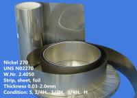 China Nickel 270 / UNS N02270 High End Special Alloys Foil / Wire For Electronic Part for sale