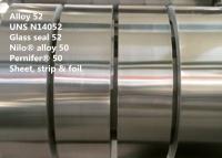 China Glass Seal 52 Nickel Iron Alloy Bar / Strip For Hermetic And Electronic Tube for sale