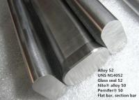China Glass Seal 52 Nickel Iron Alloy Bar / Strip For Hermetic And Electronic Tube for sale