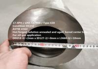 China Martensitic precipitation Hardening stainless steel 17-4PH, SUS630 / S17400 thick wall thickness forged tube for sale