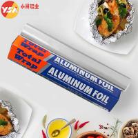 China Household Wrap Aluminum Foil 200 Sq Ft 12 Micron Food Grade Kitchen Roll for sale