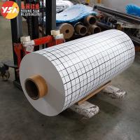 China Black White Checkered Woven Fabric PE Extrusion 76mm ID 2000mm Width Waterproof UV Resistant for sale