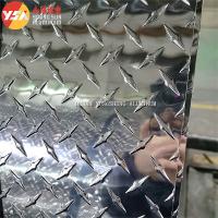 China Mirror Polished Reflective Embossed Aluminum Tread Plate 3mm 4mm 1100 3003 5083 6061 for sale