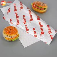China Hexagon Honeycomb Paper Laminated Aluminum Foil Burger Wrapping 7 Micron 25x35 cm for sale