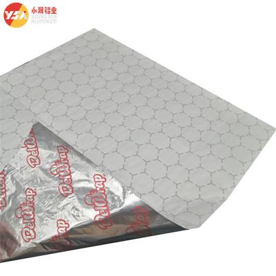 China Aluminum Foil Honeycomb Greaseproof Paper Burger Wrapping Sheets 25x35 cm for sale