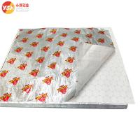 China Aluminum Foil Honeycomb Greaseproof Paper Burger Wrapping Sheets 25x35 cm for sale