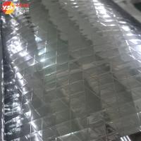 China Rhombus Reinforced Aluminum Foil Thermal Insulation 12μm VMPET Triple Layer 95% Heat Reflection for sale