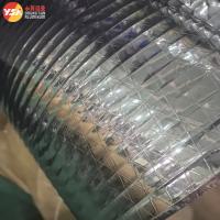 China Rhombus Reinforced Aluminum Foil Thermal Insulation 12μm VMPET Triple Layer 95% Heat Reflection for sale