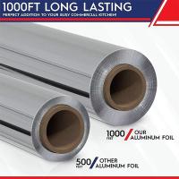 China Commercial Grade Nonstick Aluminum Foil Wrap 1000ft x 12in 18 Micron for Foodservice for sale
