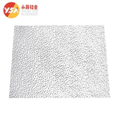 China Orange Peel Texture Pressed Aluminum Sheet 0.3-6.5mm Thickness Anti-Slip Industrial Decorative for sale