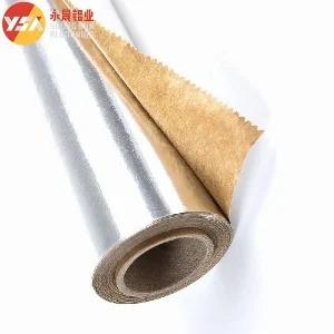 China 8011 Aluminum Foil Laminated Kraft Paper 0.006-0.05mm Moisture Proof Heat Insulating Tear Resistant Food Packaging for sale
