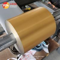 China Food Grade Golden Aluminum Foil Roll 0.006-0.2mm for Chocolate Packaging Fresh and Moisture Proof for sale