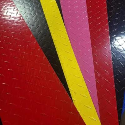 China Color Aluminum Tread Plate 0.8-10mm Thickness 10-2800mm Width with Diamond Pattern Surface for sale