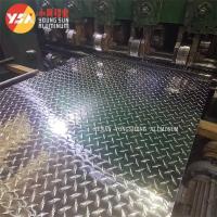 China 5 Bar Aluminum Checkered Plate 6082 Alloy 185cm Width 1.2-7.0mm Thickness Diamond Tread Sheet for sale