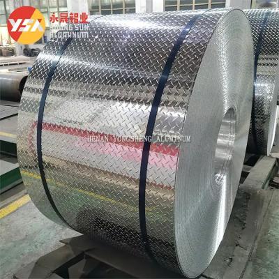 China T3-T8 Checkered Aluminium Sheet Coil 6000 Series 0.1mm-8.0mm Thickness for Construction and Industrial Flooring for sale