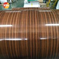 China PVDF Wood Grain Aluminum Coil 0.21mm-1.5mm Thickness with 30-Year Color Guarantee for Architectural Applications for sale