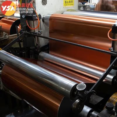 China Spooling Single Side PET AL Laminated Aluminum Foil 25μm 75μm 103μm for EMI Shielding & Thermal Applications for sale
