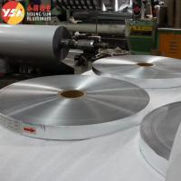China AL PET Single Side Laminated Foil 100-700mm OD with 0.006-0.05mm AL Thickness for Flexible Ducting for sale
