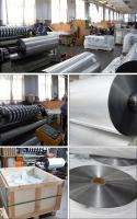 China AL PET Single Side Laminated Foil 100-700mm OD with 0.006-0.05mm AL Thickness for Flexible Ducting for sale