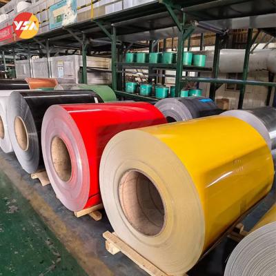 China Color Coated Aluminum Coil 3003 PVDF 80-90 Gloss for Exterior Wall Roofing for sale