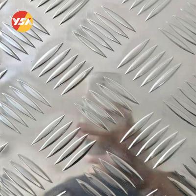 China Aluminum Checkered Plate 1060 3003 5052 Anti Slip Diamond Pattern for Marine Deck Industrial Flooring for sale