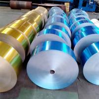 China Color Coated Aluminum Foil 1060 1235 8011 Pre Coated Aluminum Coil for Building Materials 1220mm OD for sale