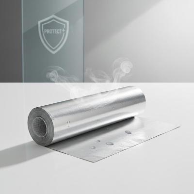 China Heat Resistant Adhesive PE PET Laminated Aluminum Foil 110gsm 135gsm for Food Packaging for sale