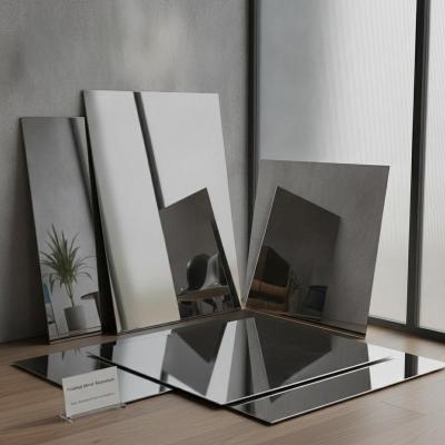 China A2 Fireproof Mirror Aluminum Sheet Ultra Lightweight Thermal Stability Panel for Curtain Wall Rail Aircraft IindoorPartition for sale