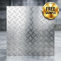 China Color Coated Aluminum Checkered Plate 3003 5052 PE PVDF Black Red 3 Bar Anti Slip 1220x2440mm for sale