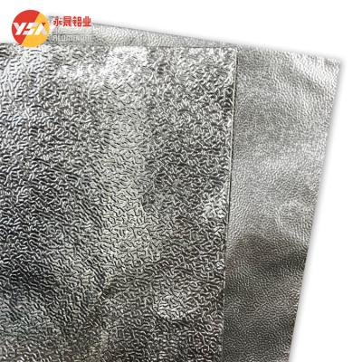 China Embossed Aluminum Sheet PVDF PE Coating Antiskid Slip Resistant for Facade Cladding for sale