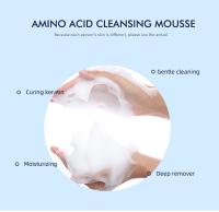China Customized GMPC Facial Foam Wash Pore Amino Acids Facial Cleanser for sale