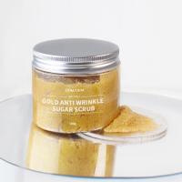 China 210g 24K Gold Exfoliating Sugar Body Scrub OEM Skin Care Products GMPC Approval for sale