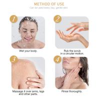 China 210g 24K Gold Exfoliating Sugar Body Scrub OEM Skin Care Products GMPC Approval for sale