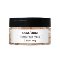 China OEM Skin Care Clay Mask Natural 100ml Rose Petal Face Gel Mask for sale