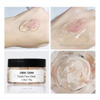 China OEM Skin Care Clay Mask Natural 100ml Rose Petal Face Gel Mask for sale