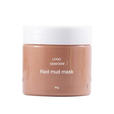 China Red Mud Facial Clay Mask Deep Cleansing OEM Skin Care Products for sale