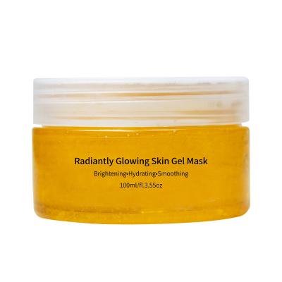 China 100ml Radiantly Turmeric Glowing Skin Gel Mask With Tranexamic Acid Glutathione for sale